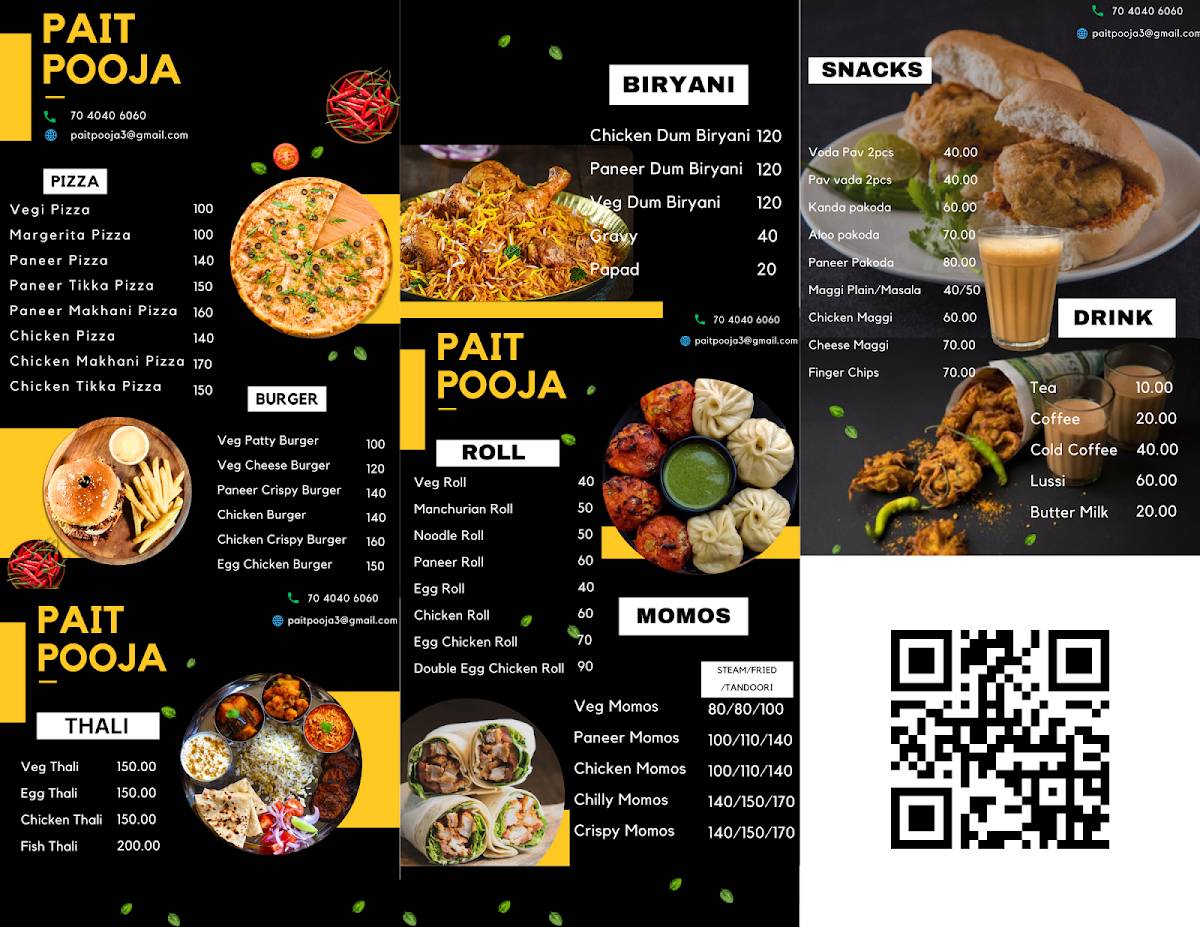 Menu at Pait pooja, Nashik, Shop 1