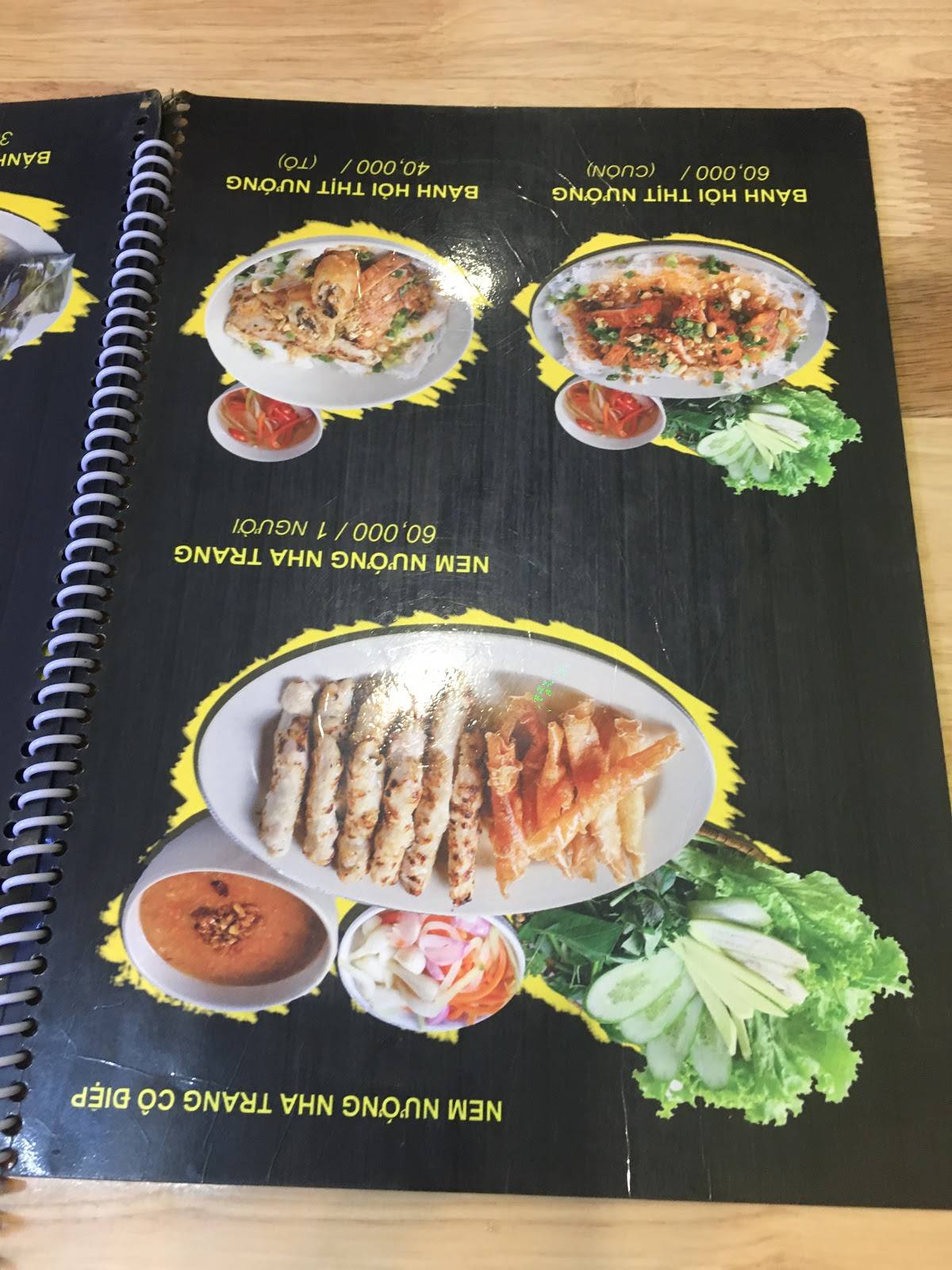 Carta del restaurante Nem Nướng Nha Trang Cô Điệp Khánh Hội, Ciudad Ho ...