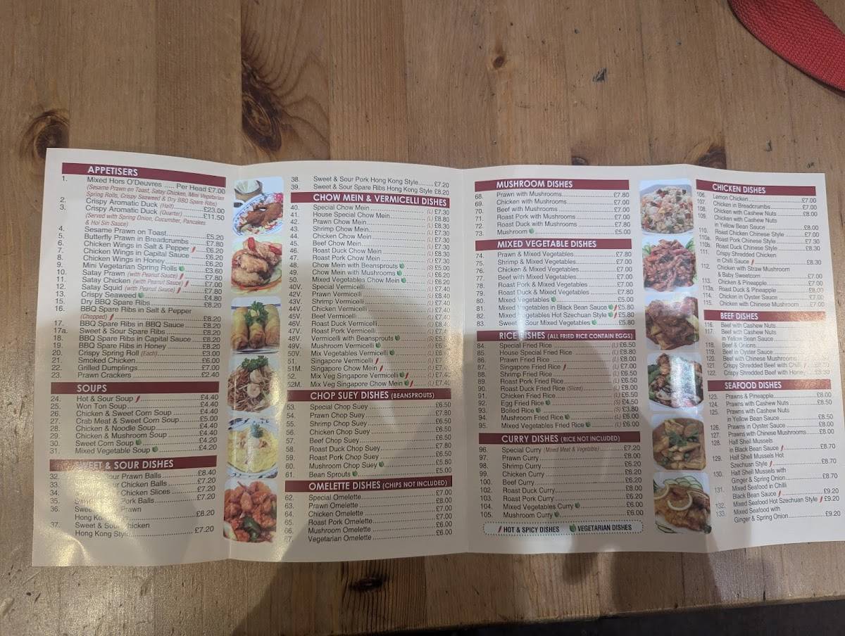 Menu at New 128 Chinese restaurant, Dartford, 106 Crayford Rd