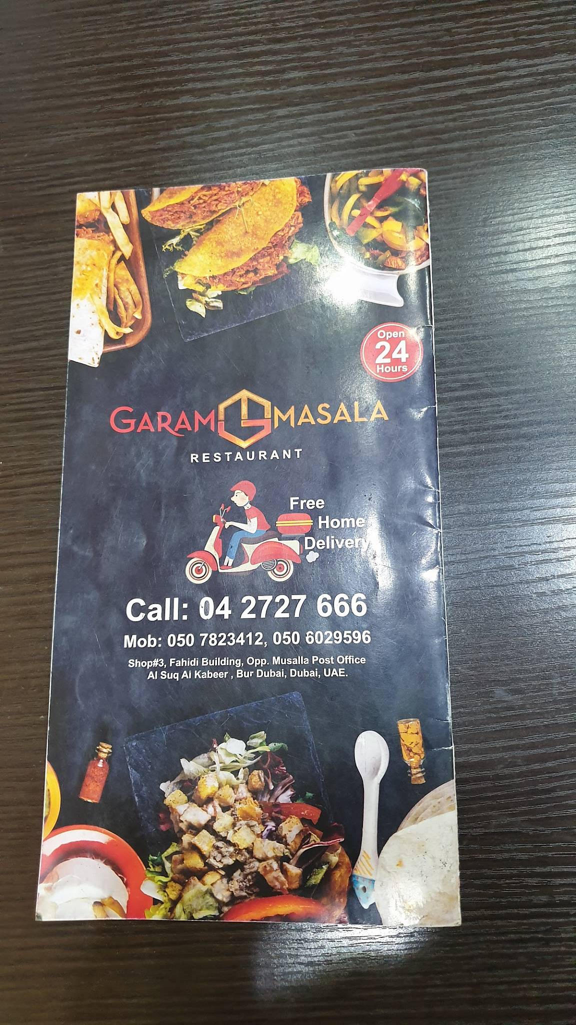 Menu at New Garam Masala Restaurant, Dubai, meena bazaar - 1 Al Fahidi ...