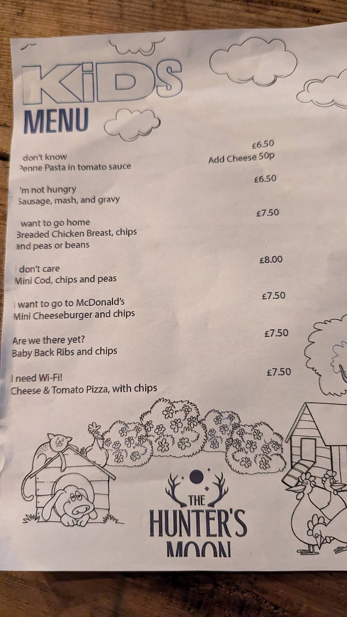 Menu at New Hedges Tavern pub & bar, Tenby, B4316
