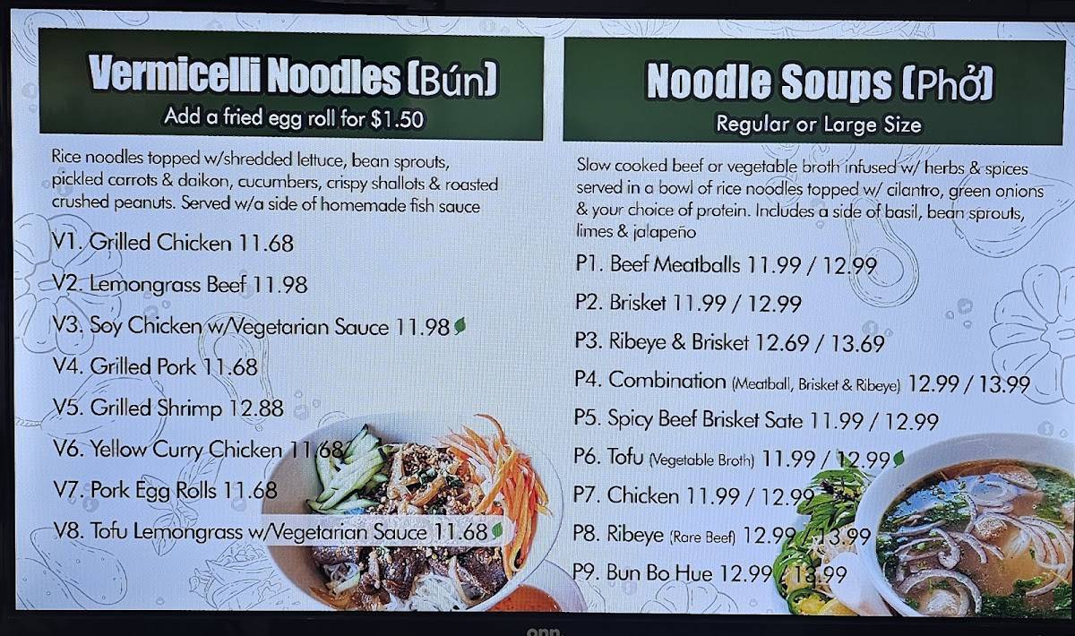 Menu at New Little Saigon 2 restaurant, Kearns