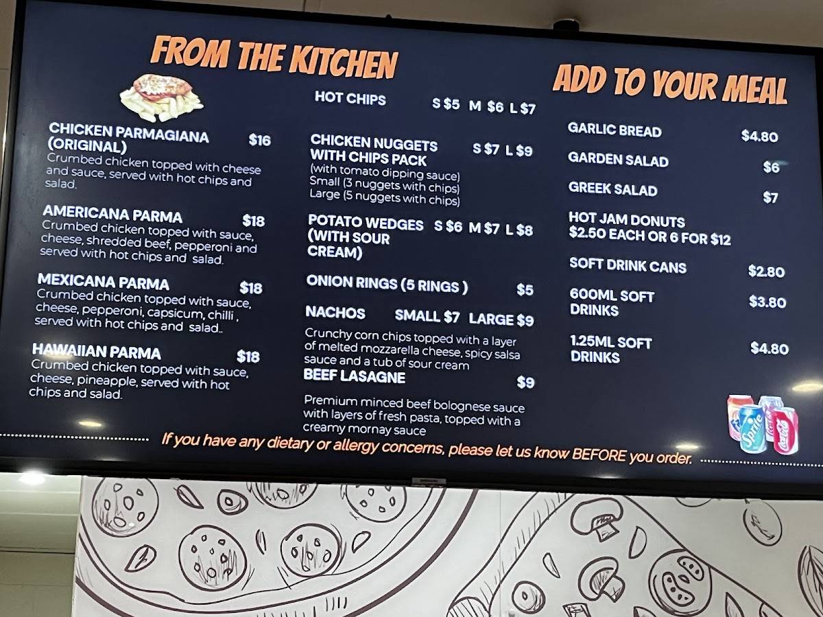 Menu at Newlands Pizza pizzeria, Coburg North, 3/8 Murray Rd