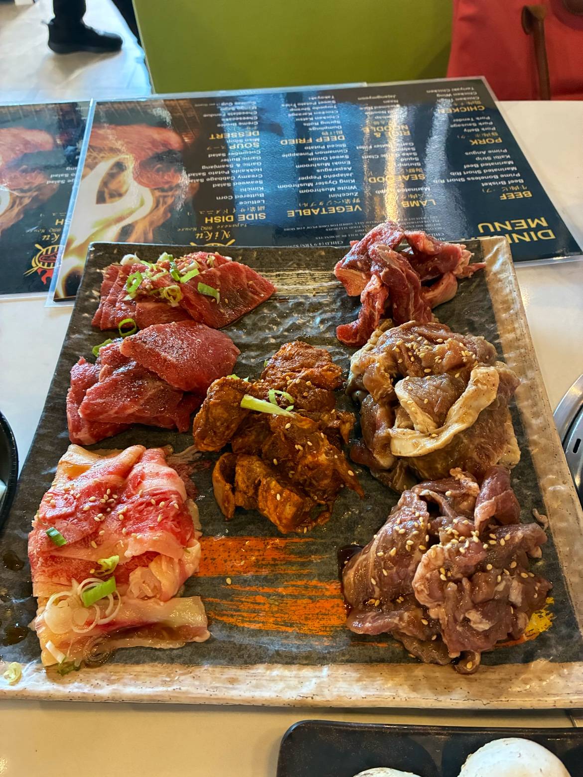 Menu at Niku Japanese BBQ, Niagara Falls