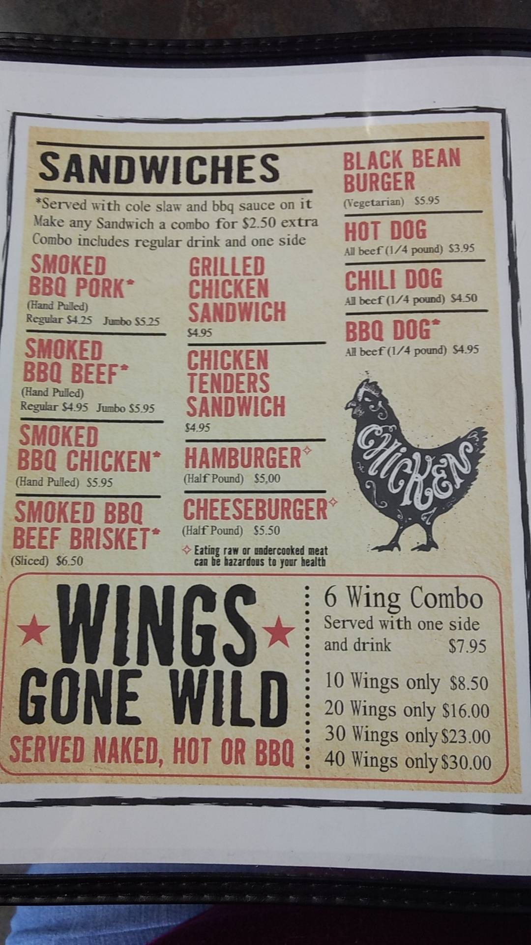Menu at Nooga Q Smokehouse Grill restaurant, Chattanooga
