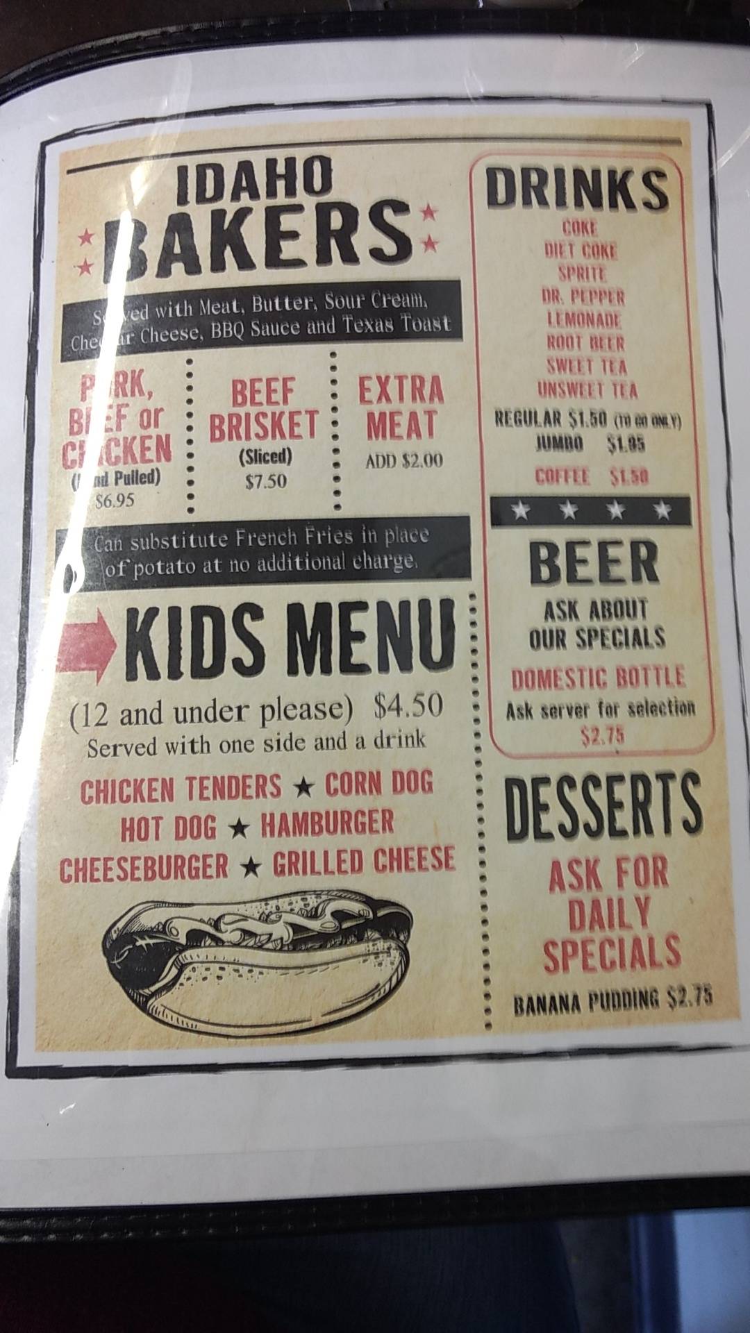 Menu at Nooga Q Smokehouse Grill restaurant, Chattanooga