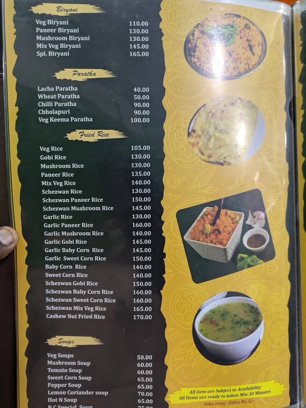 Menu at North Chappathies Veg Restaurant, Chennai, 12b