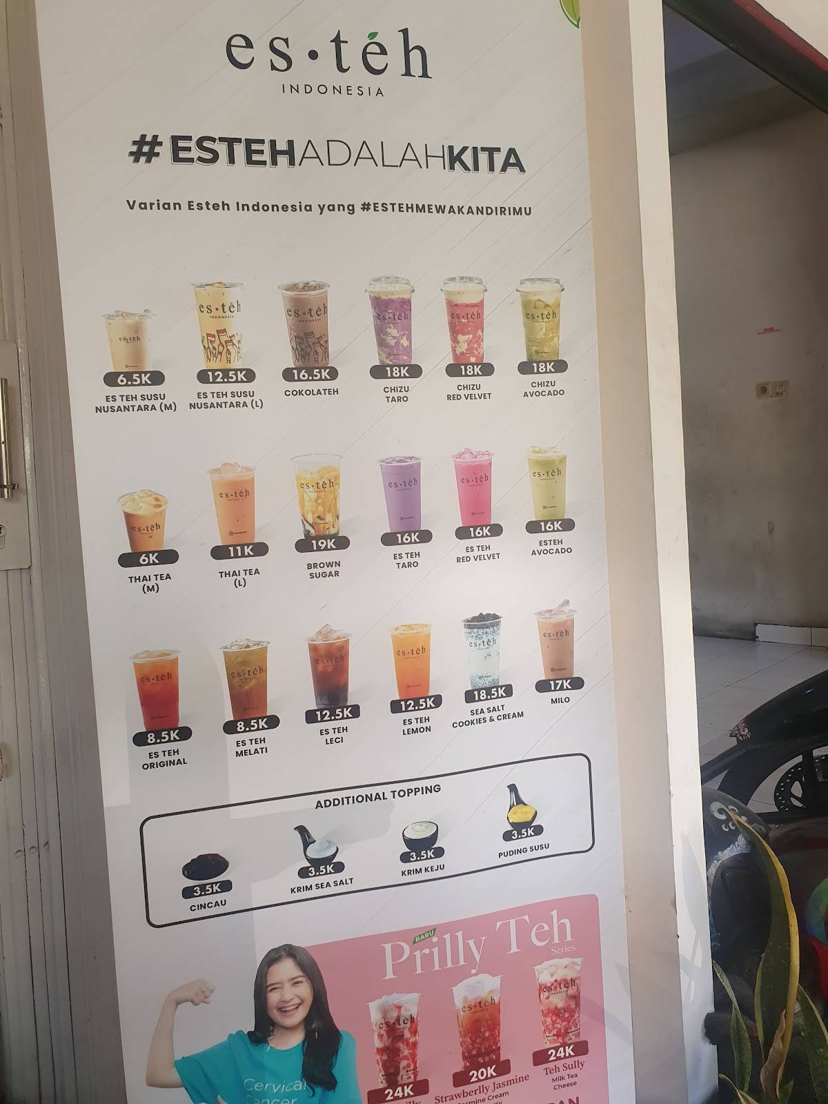 Menu at Esteh Indonesia Kelapa Gading cafe, North Jakarta