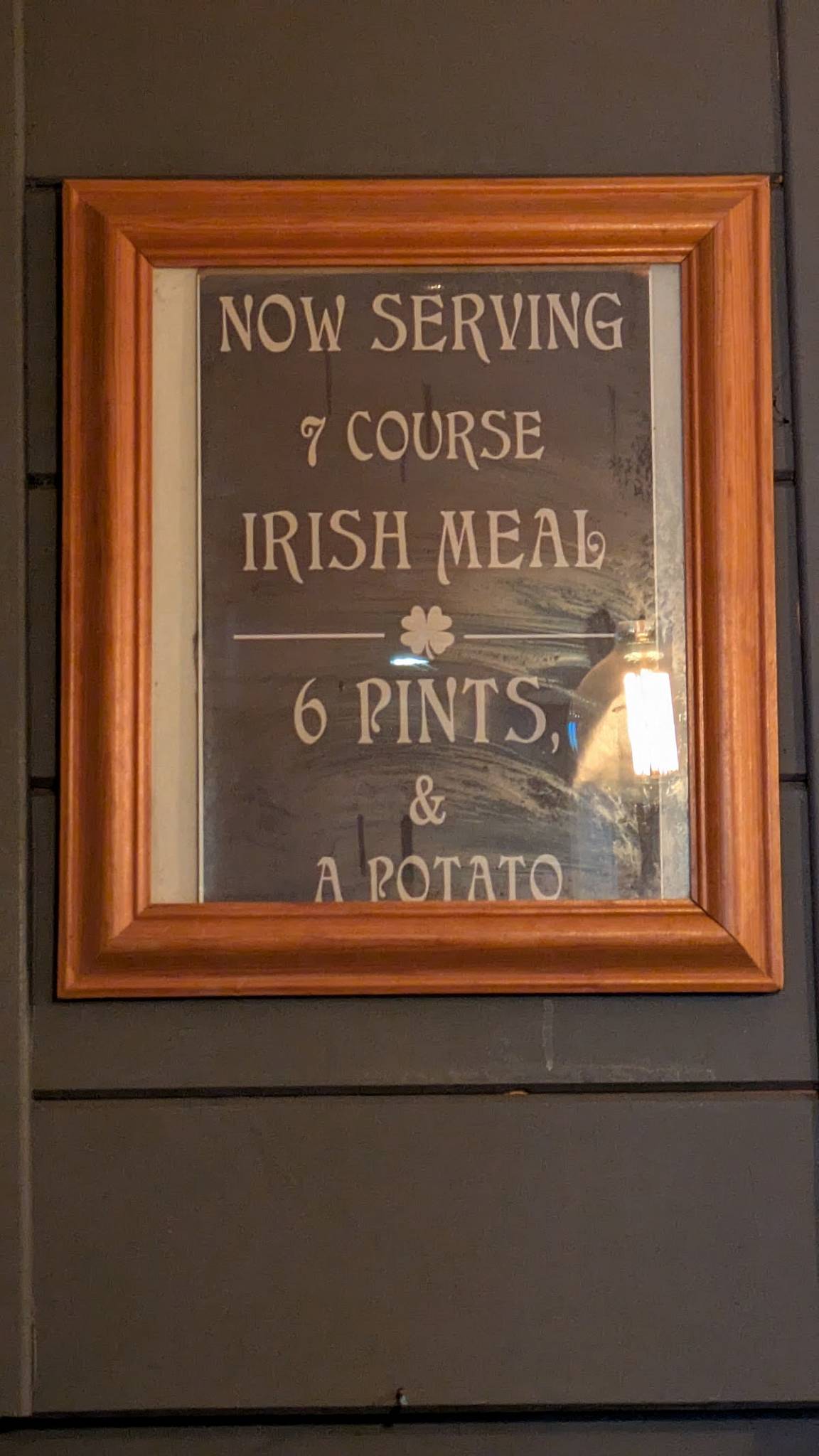 Menu at O Connors pub & bar, Playa Blanca