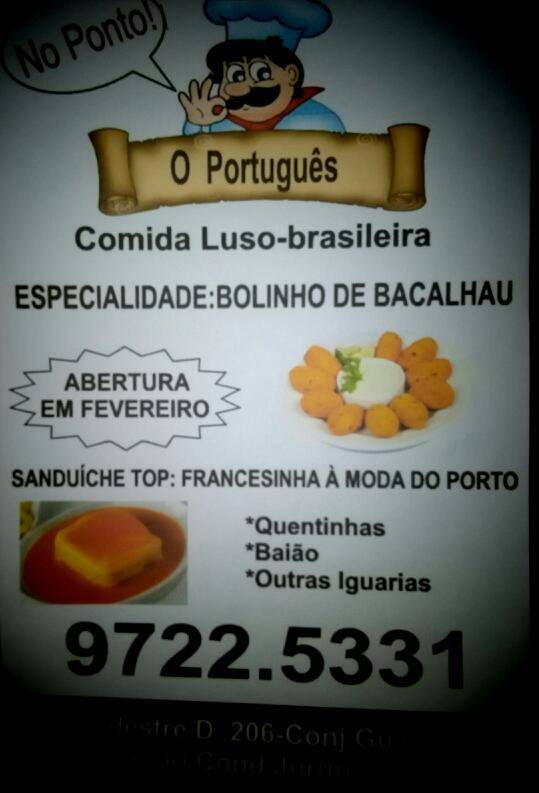 Menu at O Português restaurant, Caucaia