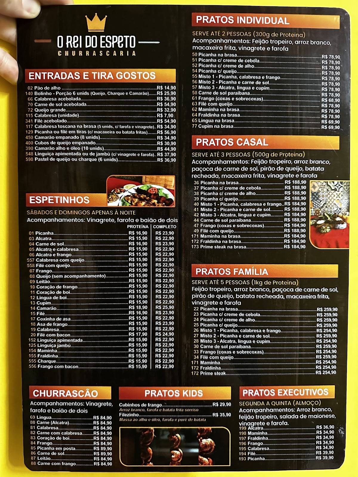Menu em O Rei do Espeto Churrascaria, Belém