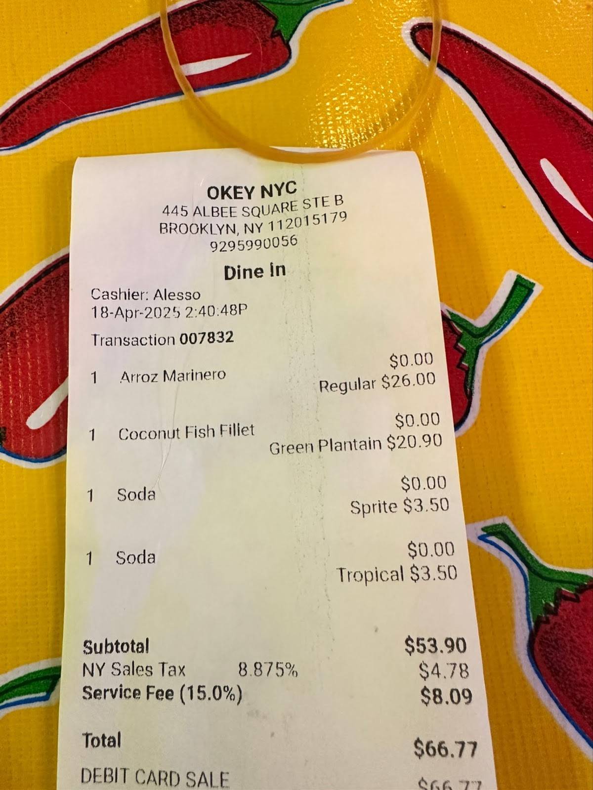 Menu at OKEY Sandwiches and Grill steakhouse, New York City