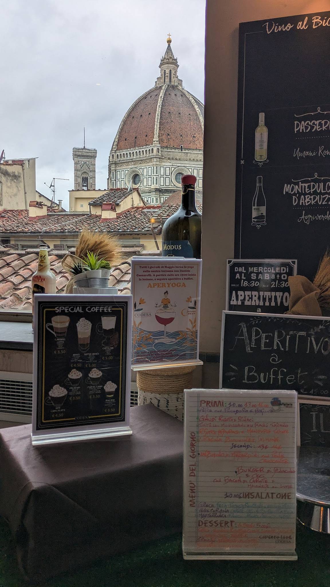 Menu at Oblate Cafeteria, Florence