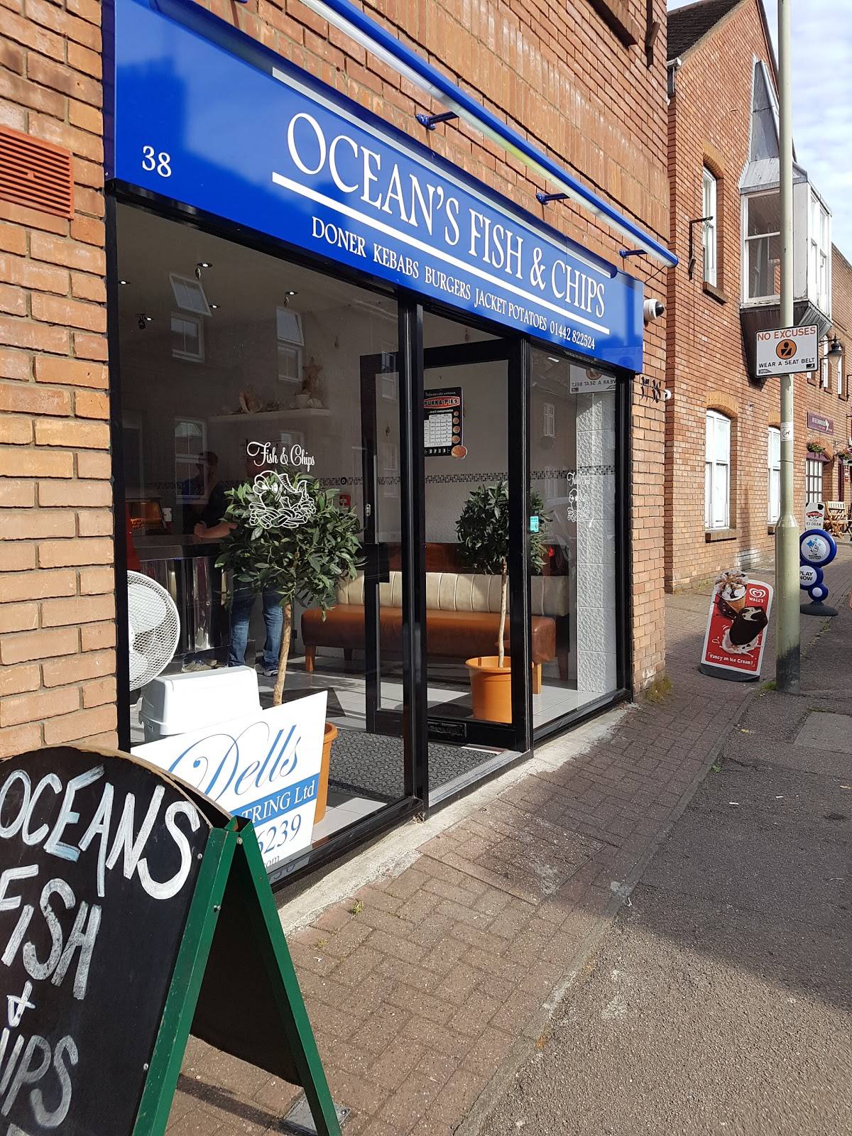 Menu at Ocean's Fish And Chips fast food, Tring