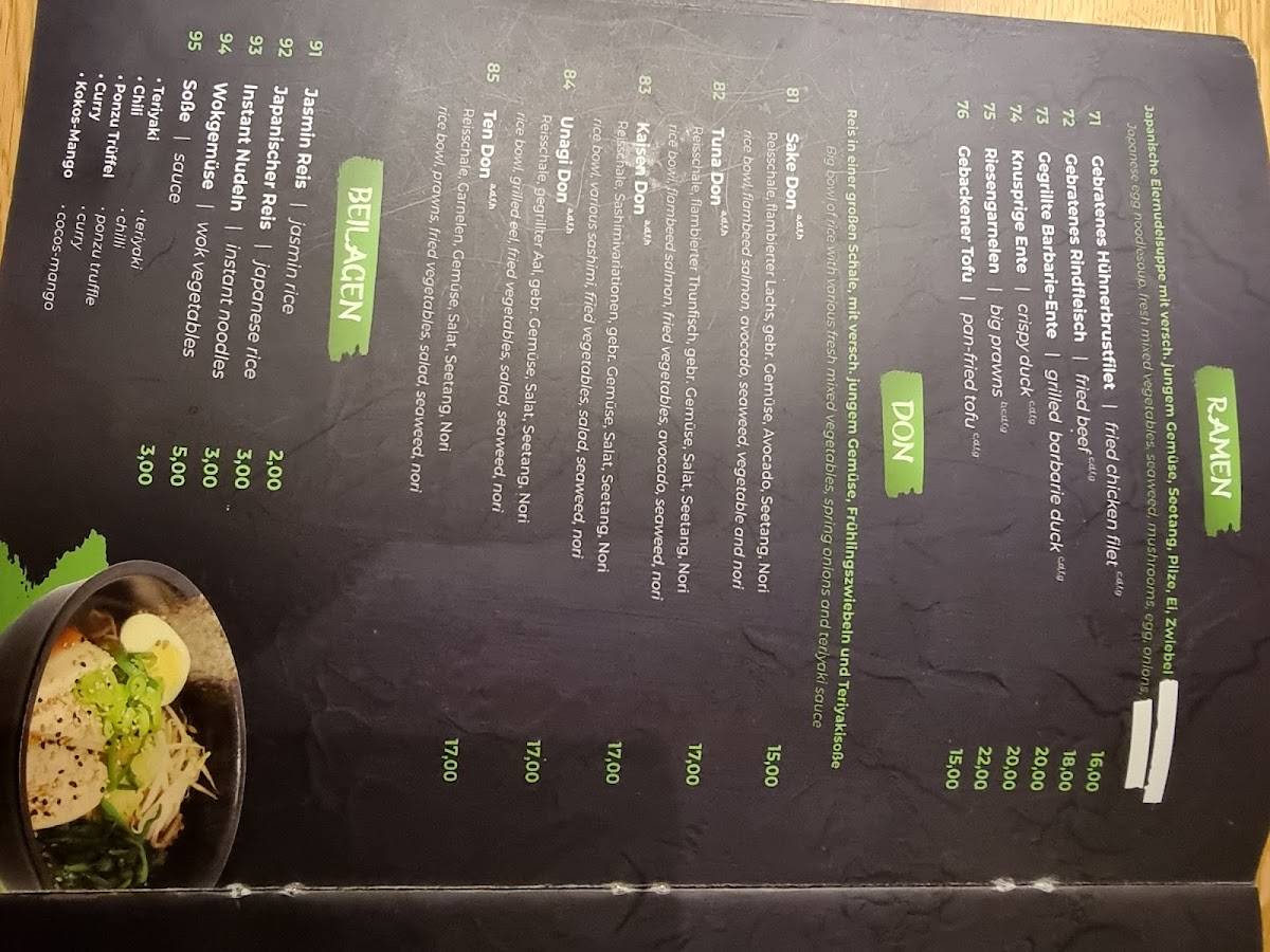 Speisekarte von Oishi Fine Asian Cuisine & Sushi Bar, Wendelstein