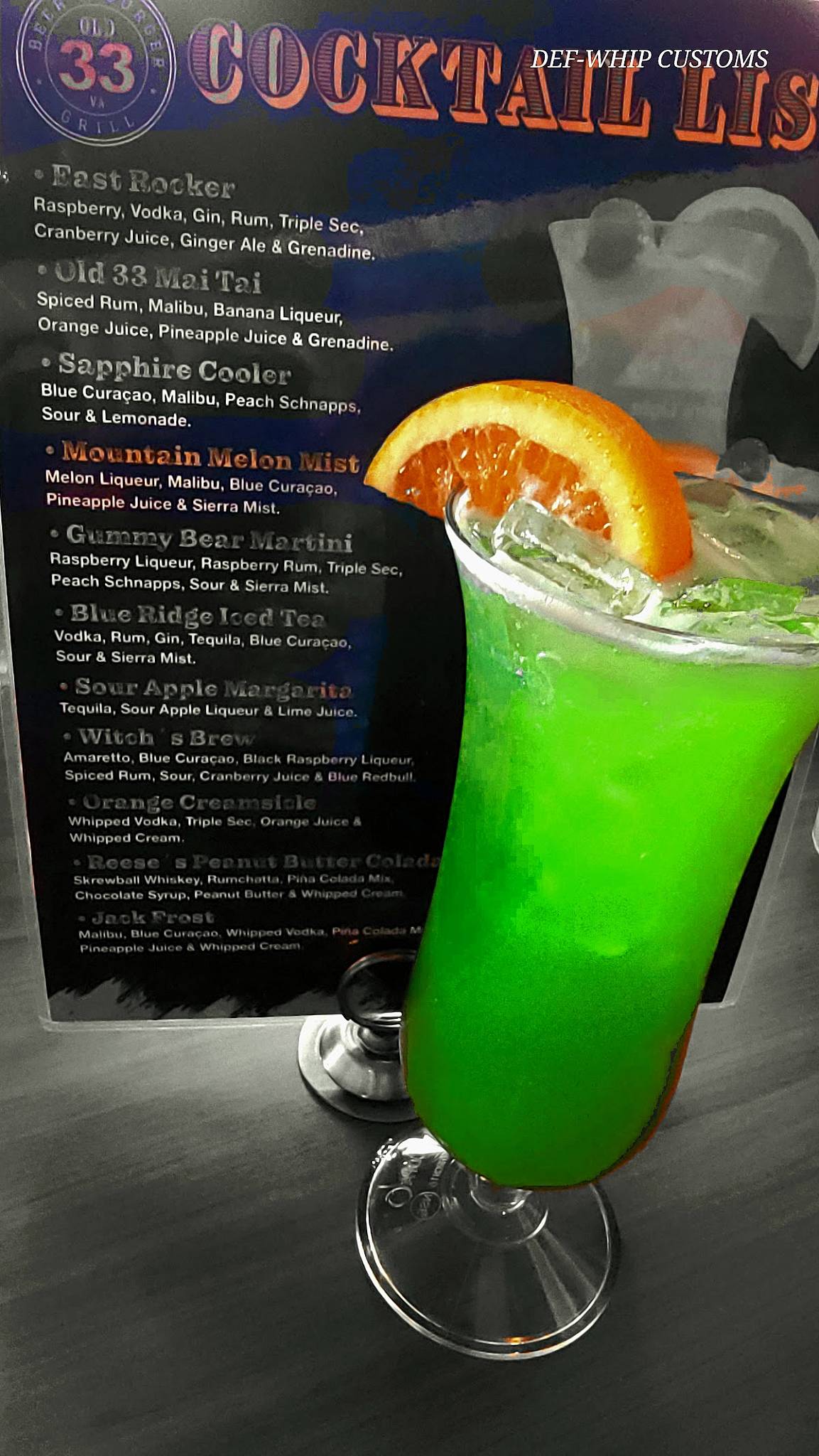 Menu at Old 33 Beer & Burger Grill, Inc. pub & bar, Elkton