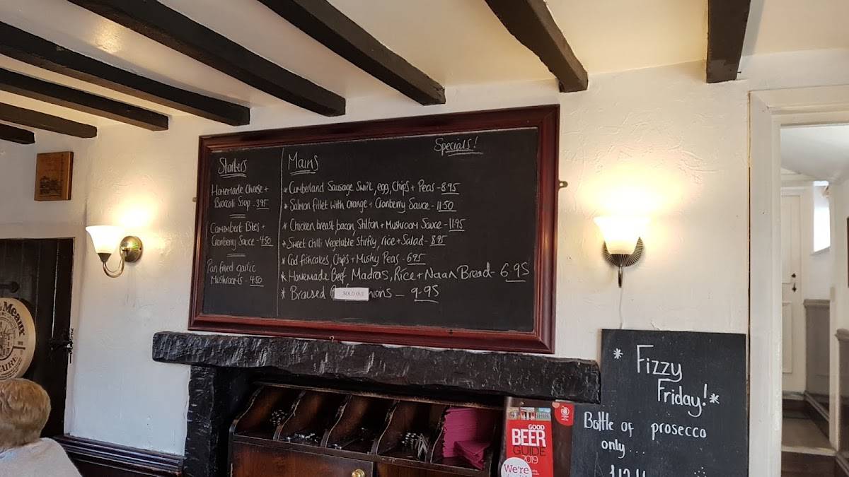 Menu at Olde Red Lion pub & bar, Wellow