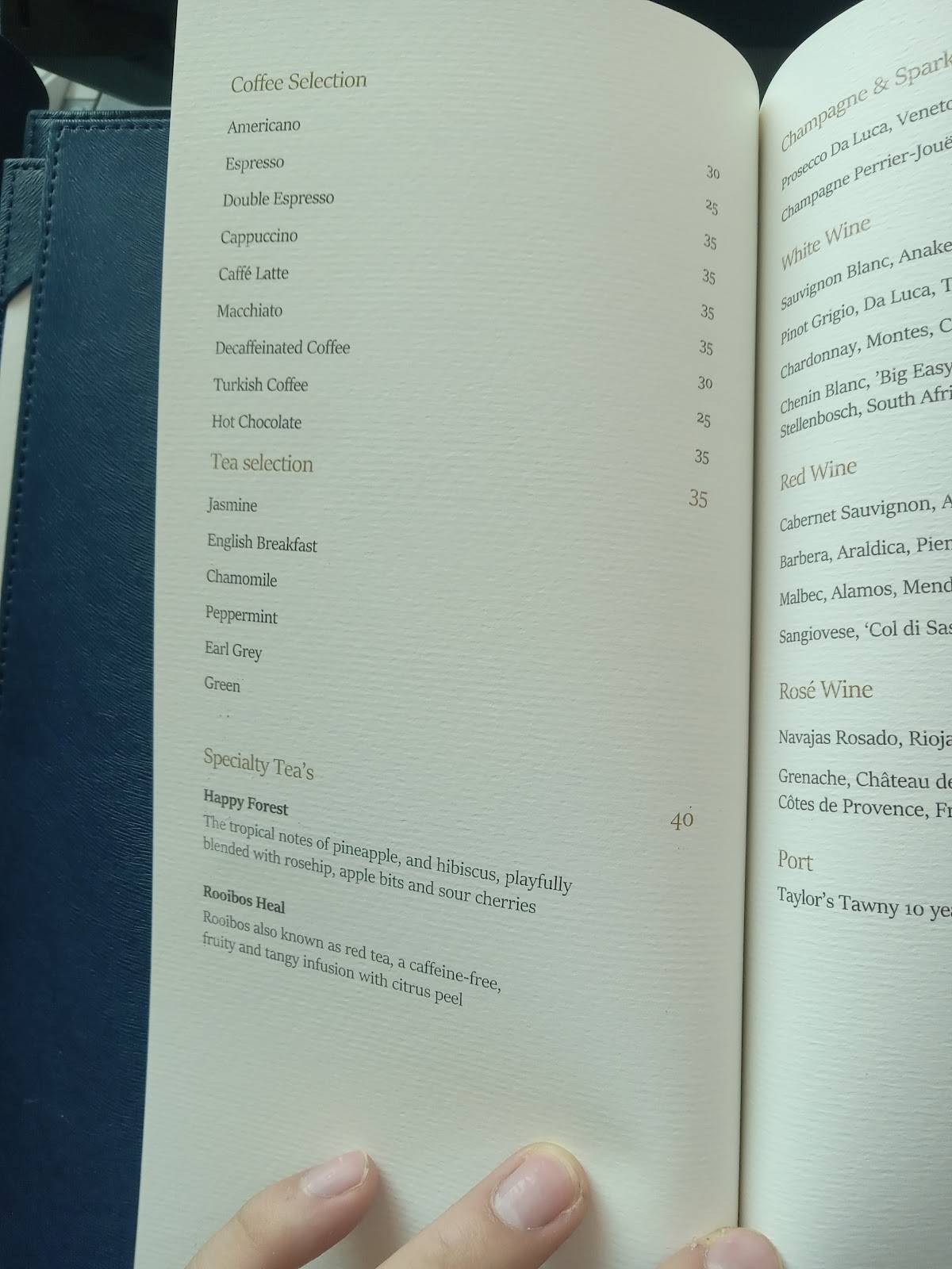 Menu at Oléa Mediterranean Restaurant, Abu Dhabi