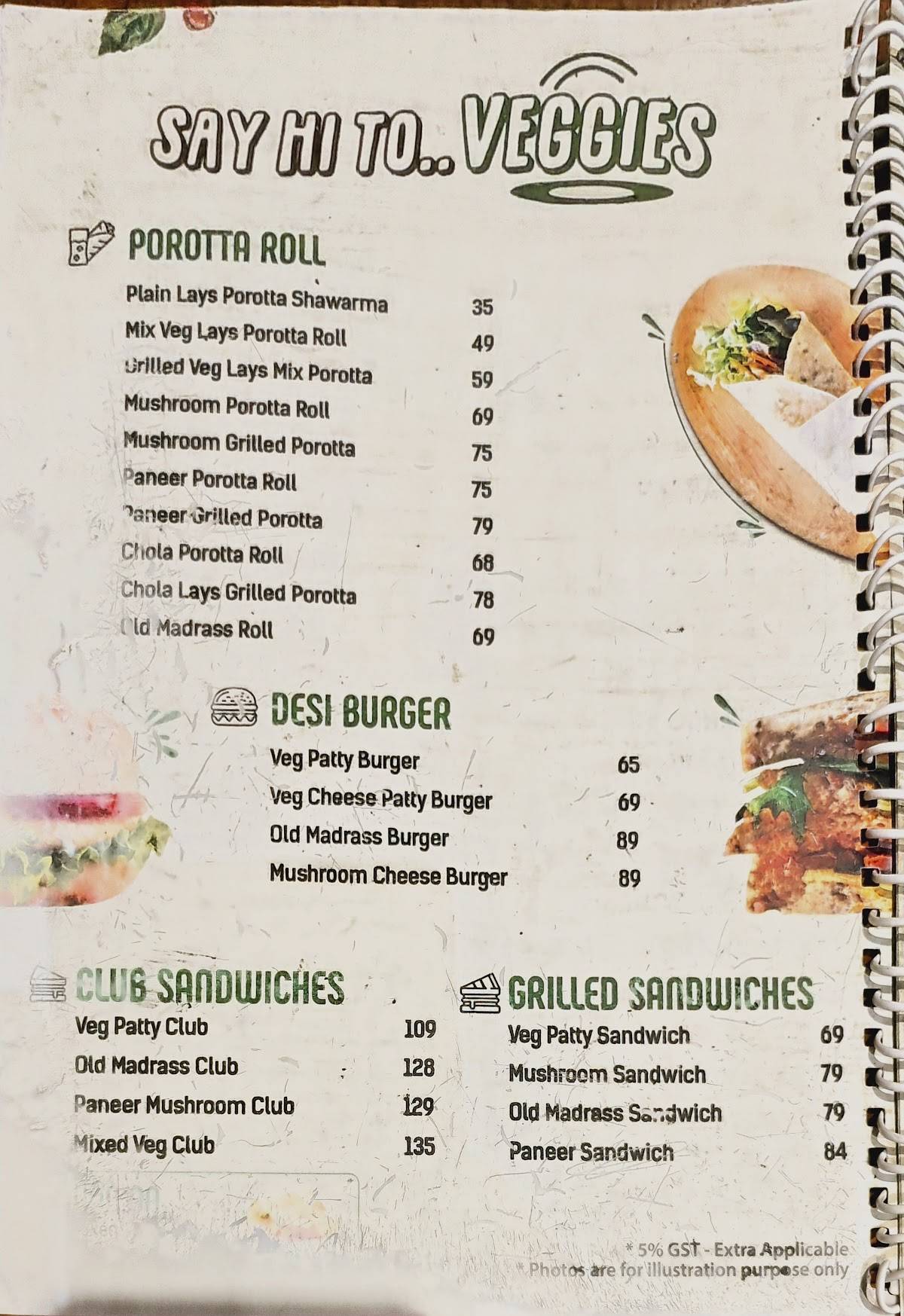 Menu at Olive Street Food Cafe - Btm Layout, Bengaluru, 17th Main Rd