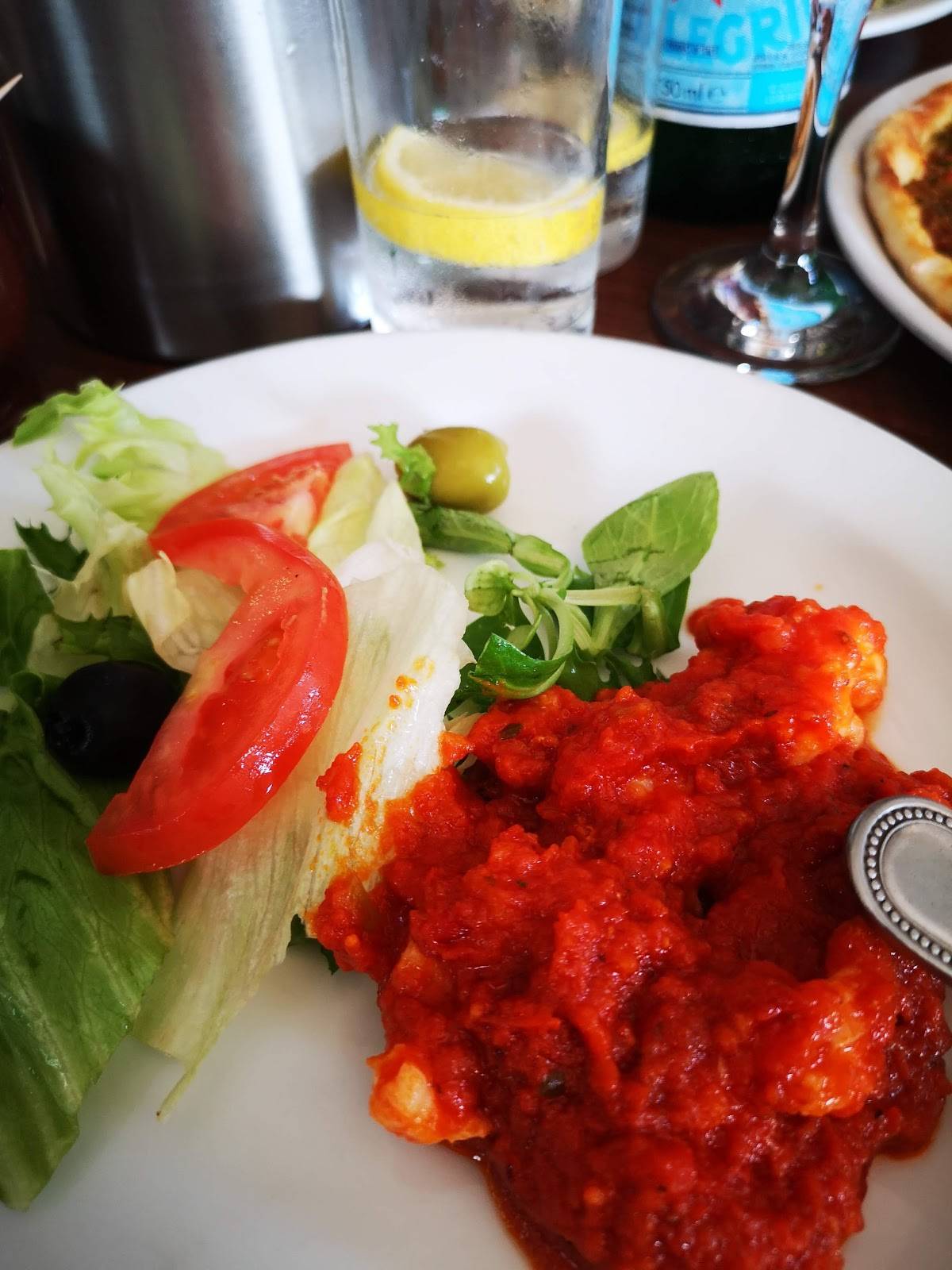 Menu at Olivios restaurant, Bushey