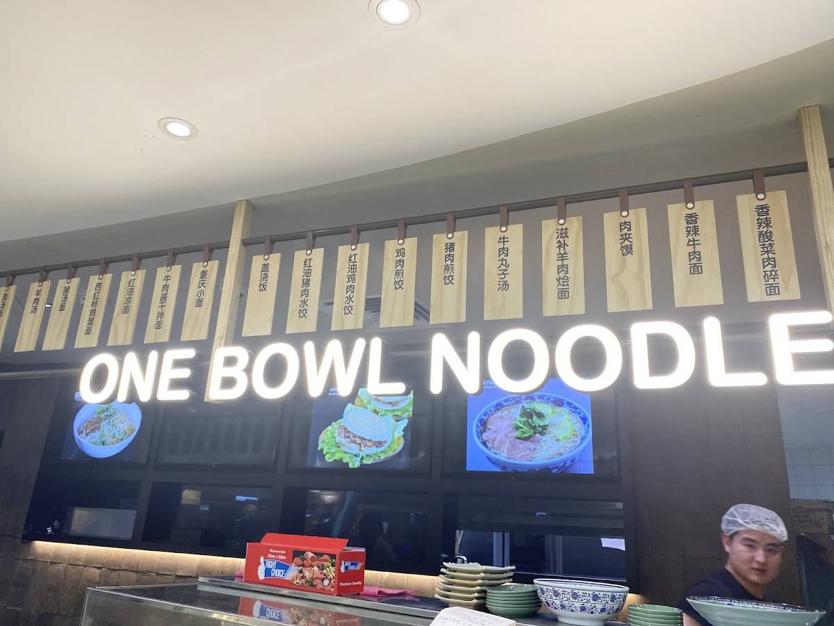 Menu at One Bowl Noodle restaurant, Adelaide