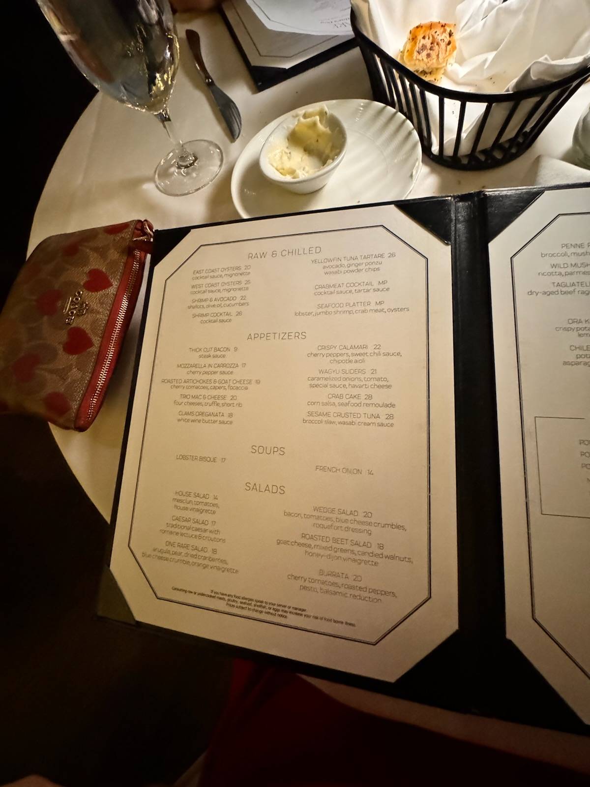 Menu at One Rare Italian Steakhouse, Scarsdale