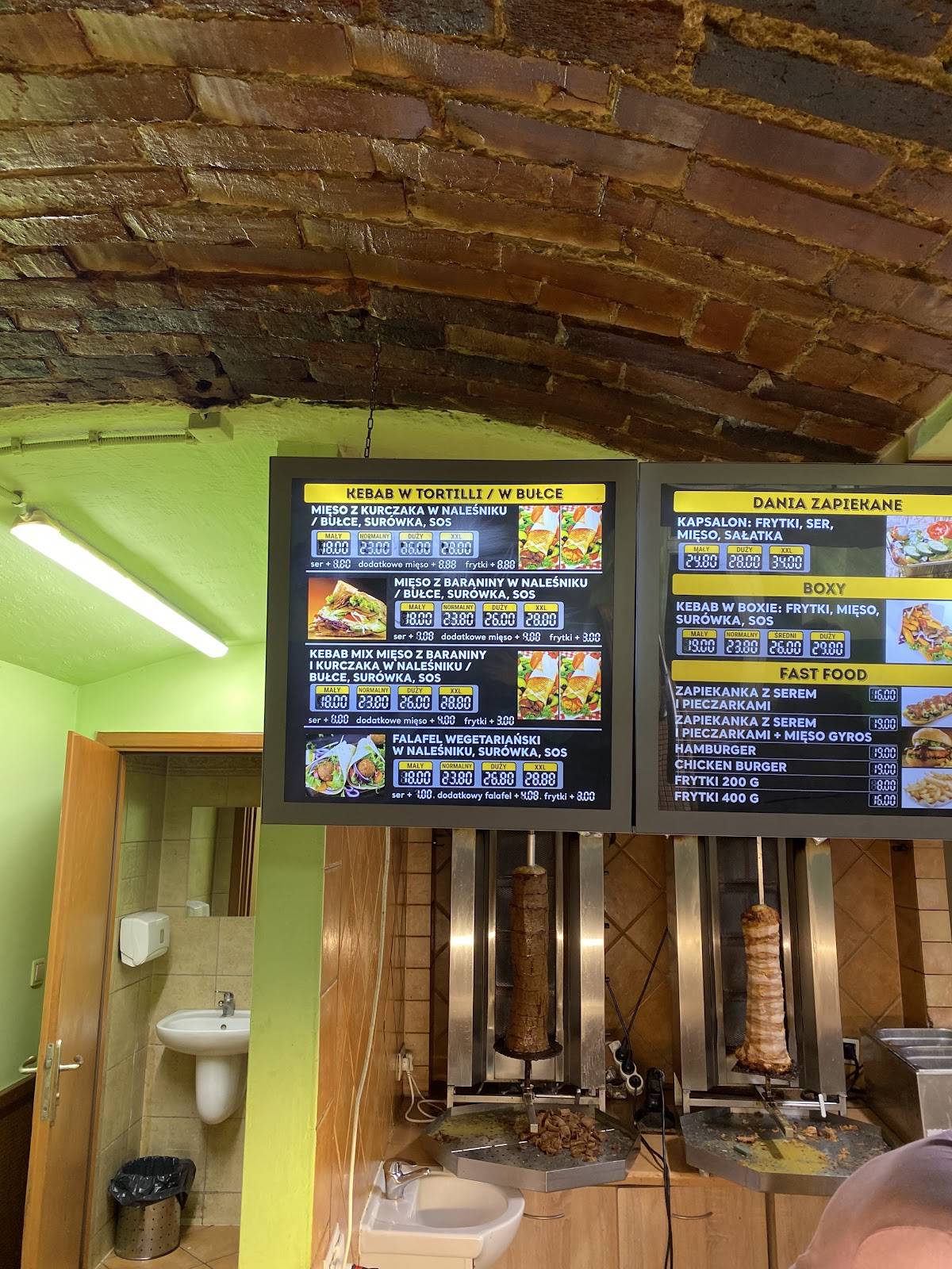 Carta del restaurante Kebab Piramida, Opole
