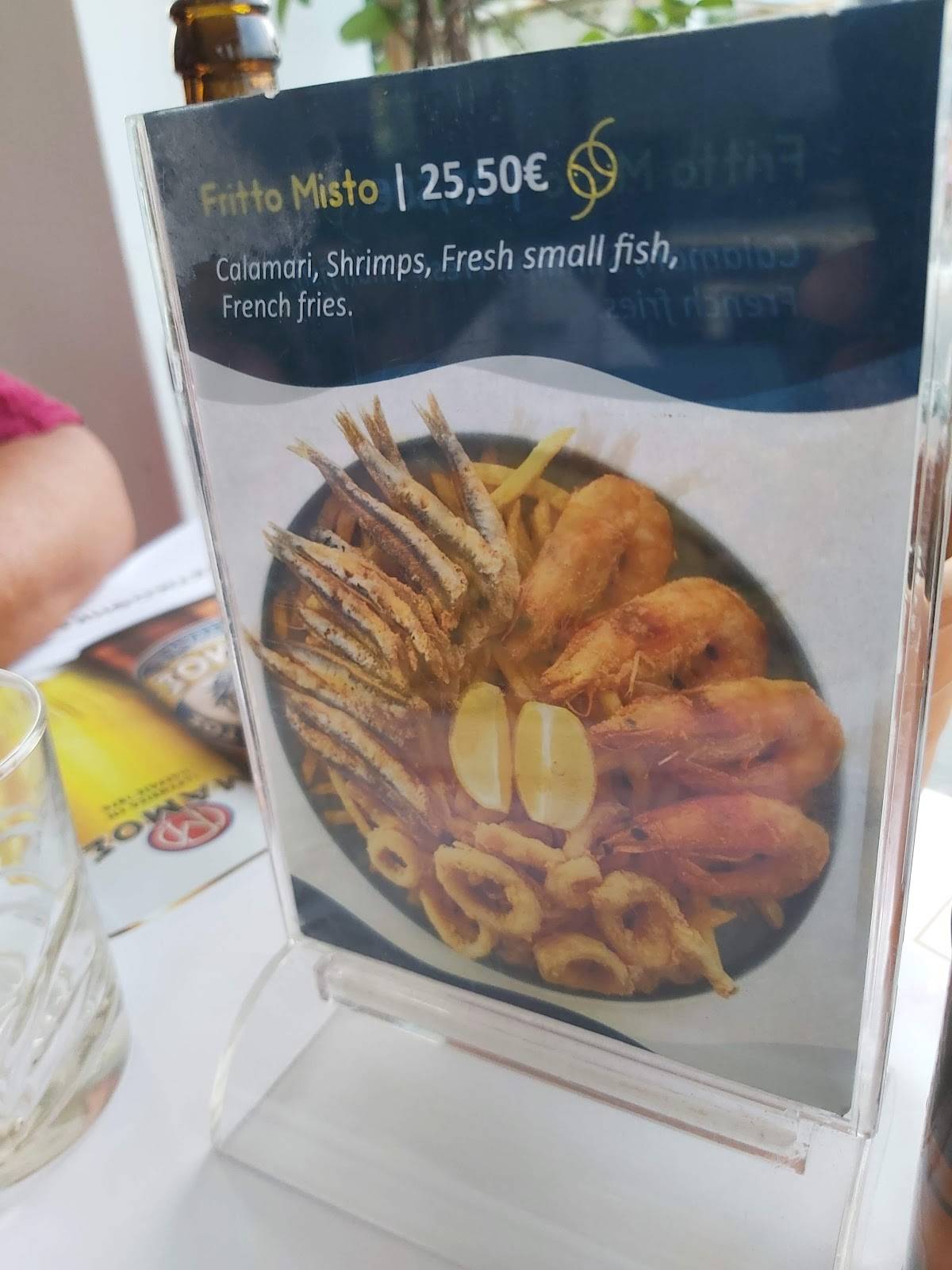 Menu at Opsarion, Faliraki