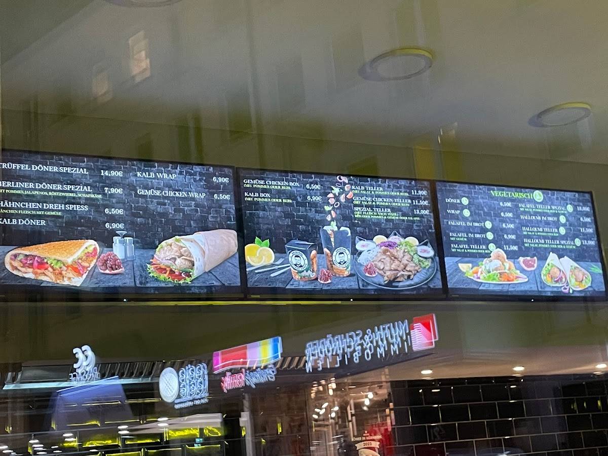 Speisekarte von Original Berliner Döner Würzburg pub & Bar, Würzburg