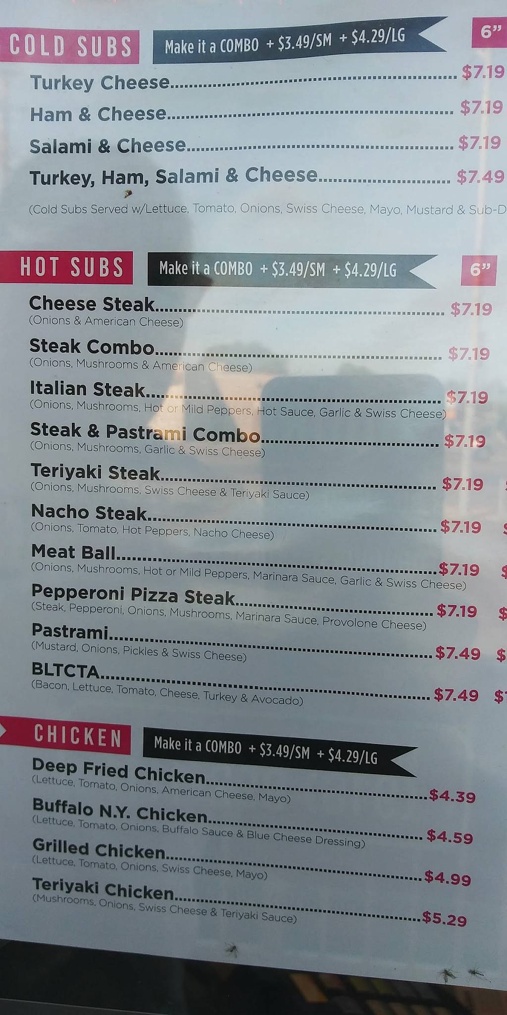 Menu at Original Granite restaurant, Rio Linda