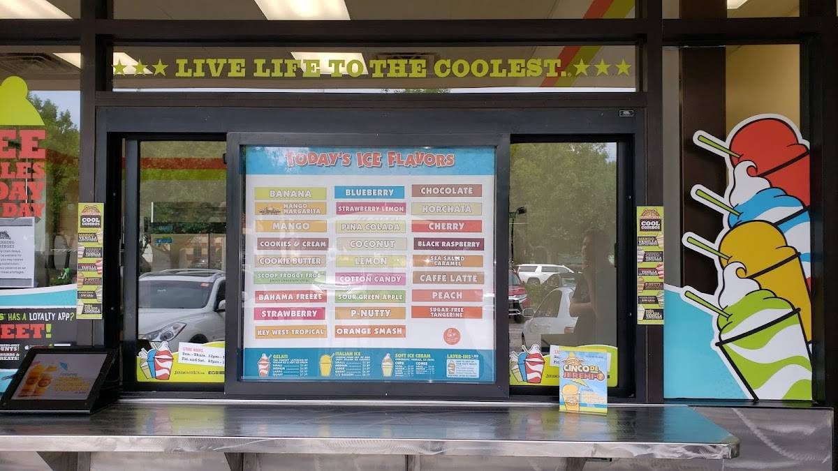 Carta del postres Jeremiah's Italian Ice, Orlando, S Orange Ave
