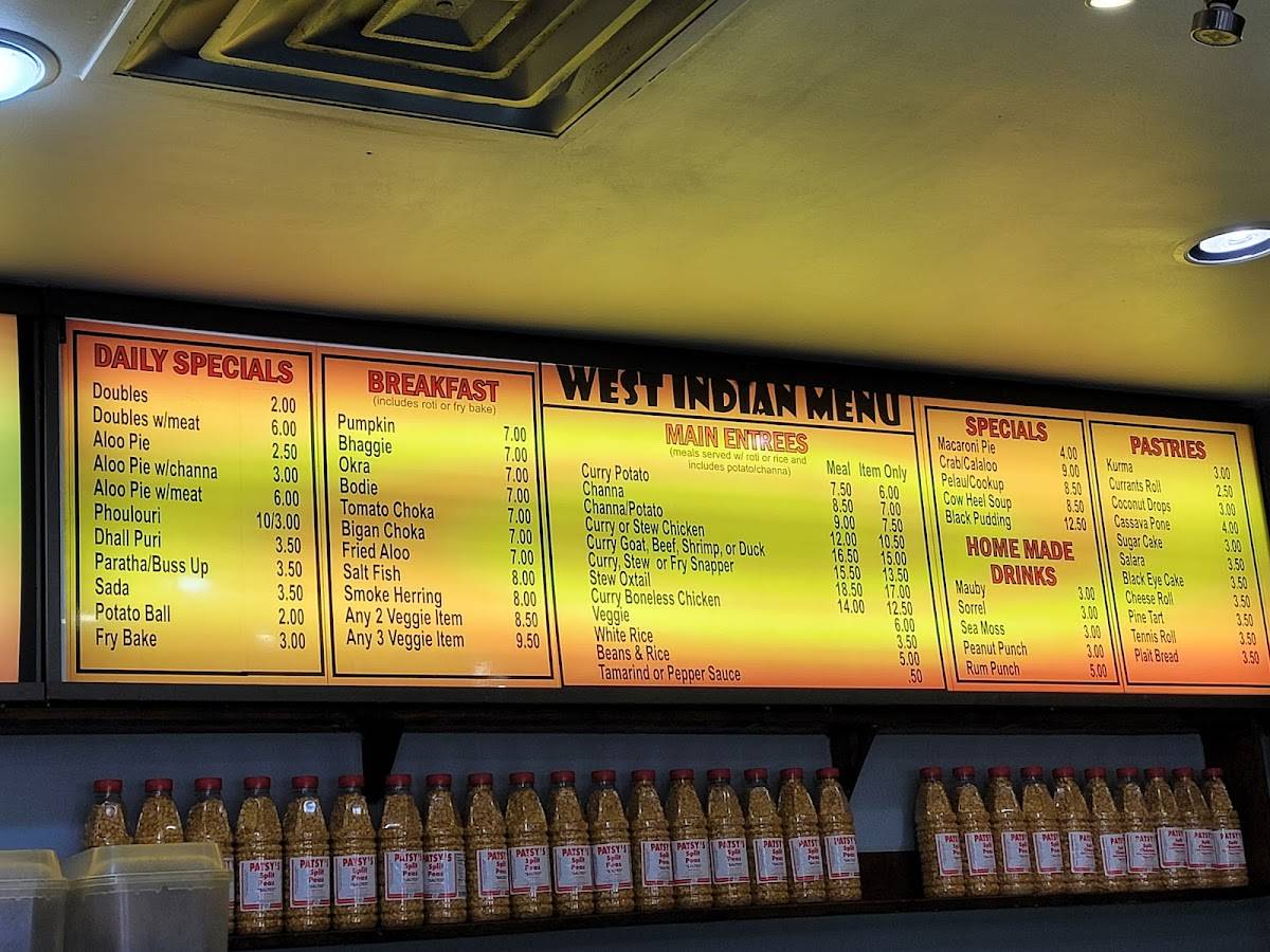 Menu at Singh's Roti Shop pub & bar, Orlando, Old Winter Garden Rd