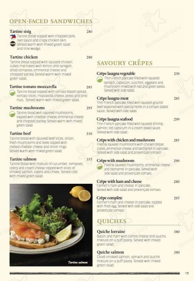 Menu at PAUL Boulangerie et Patisserie cafe, Taguig, G/F Bench Tower