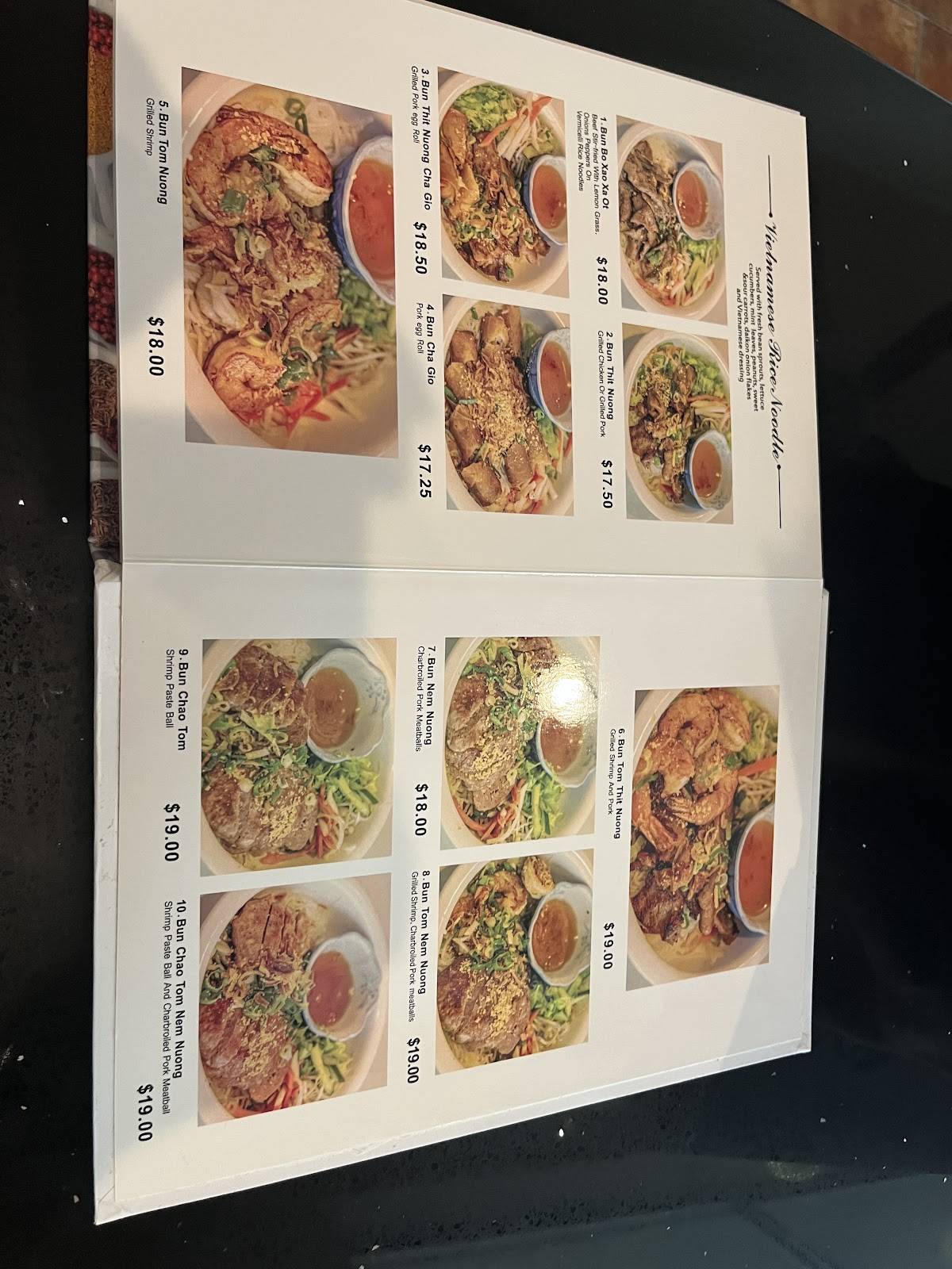 Menu at PHO KIM ANH restaurant, Kailua-Kona