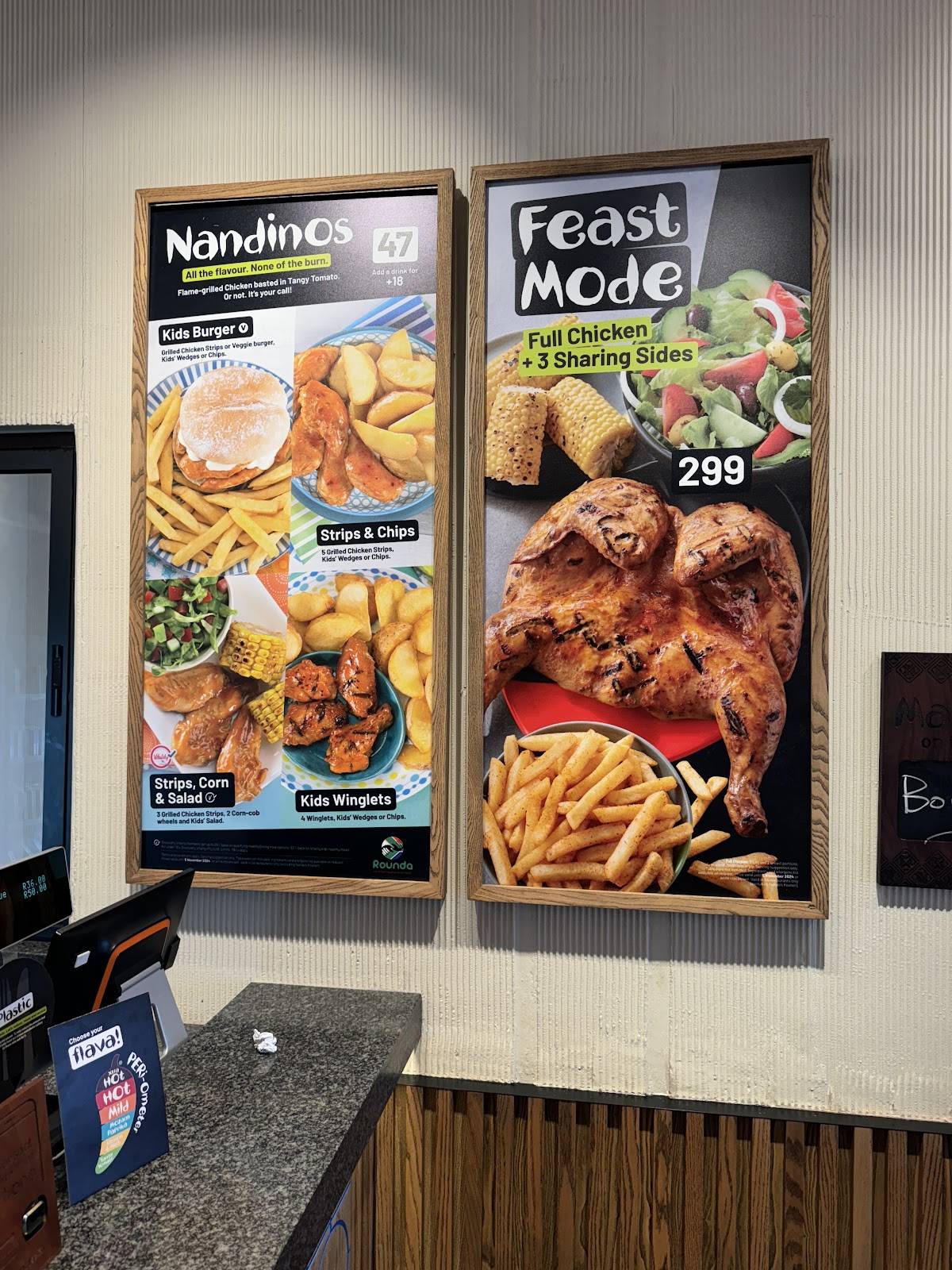 Carta del restaurante Nando's Paarl Drive Thru, Paarl