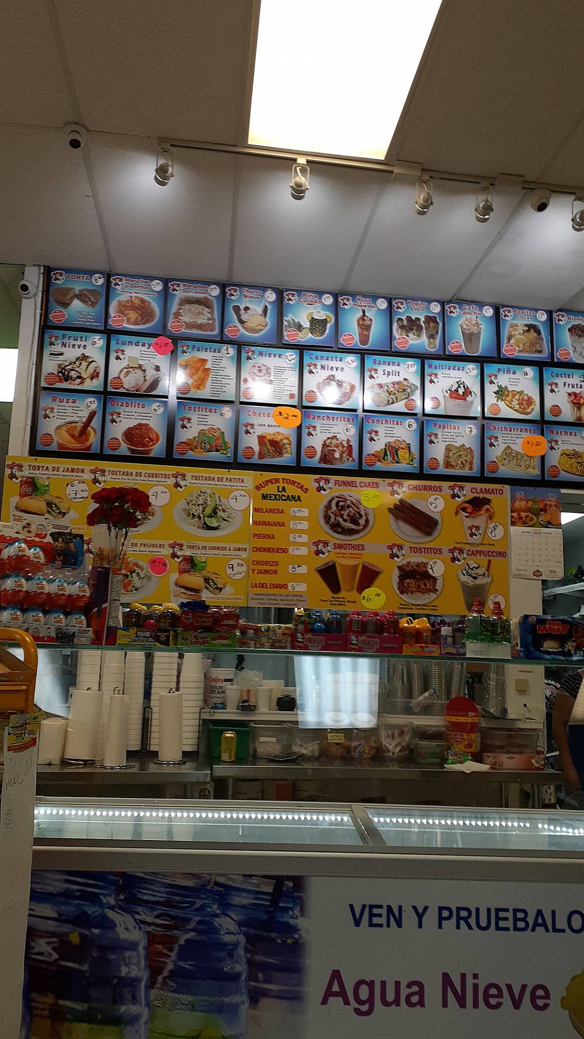 Menu at Paleteria La Mexicana desserts, Dallas, 525 E Jefferson Blvd