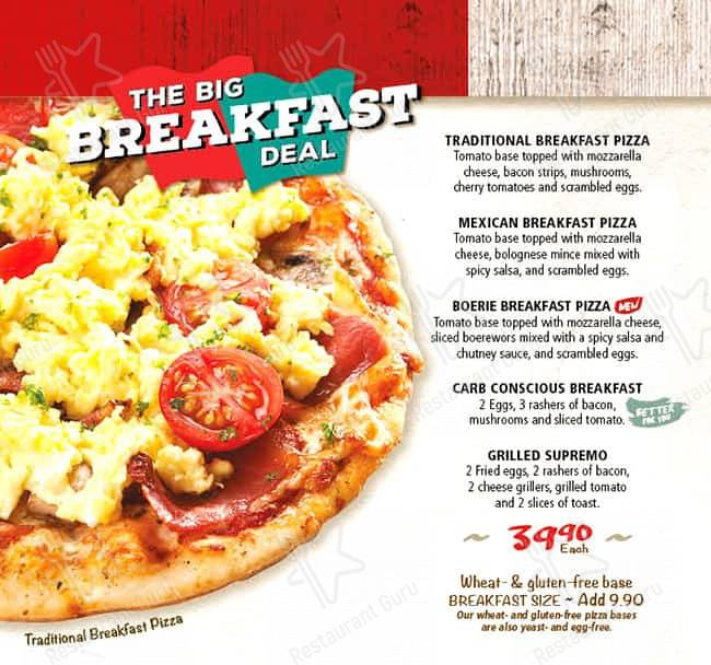 Menu at Panarottis Carnival City restaurant, Brakpan, Carnival City Casino
