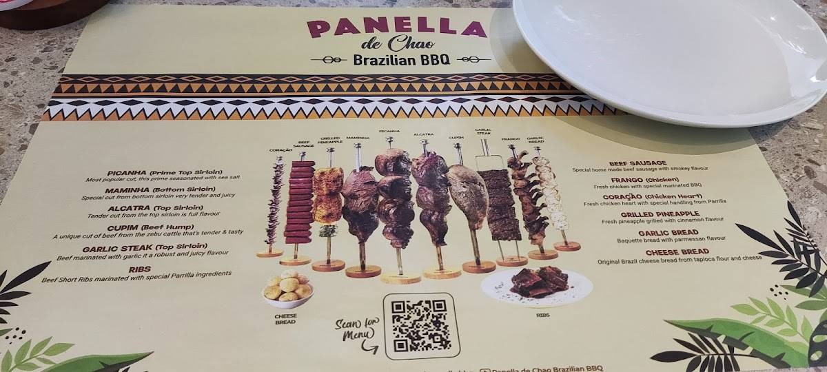 Carta del restaurante Panella del Chao BSD AEON Mall, Indonesia