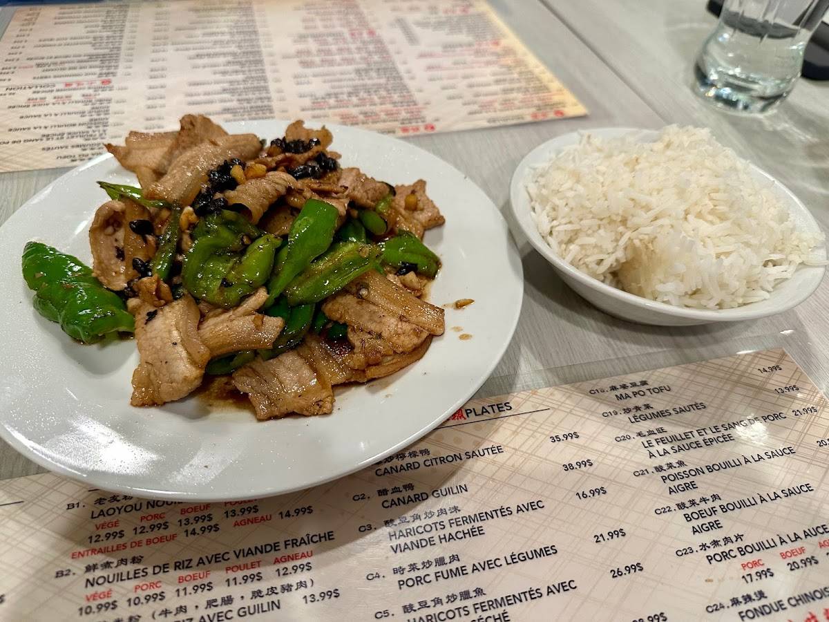 Menu at PangJi 已经搬家了， restaurant, Montréal
