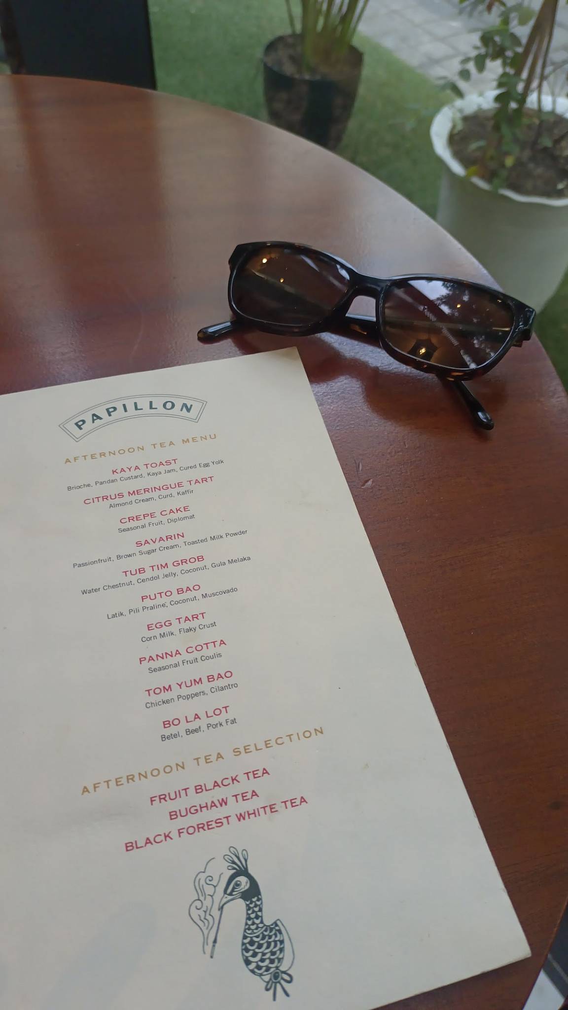 Menu at Papillon restaurant, Makati, 129 Tordesillas