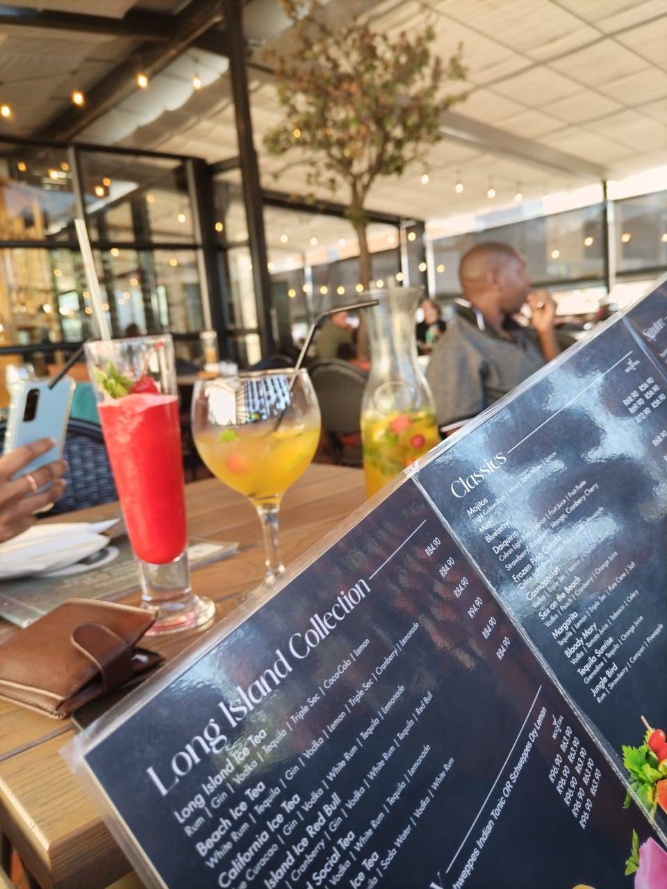 Menu at Parrots restaurant, Pretoria, Kolonnade Mall