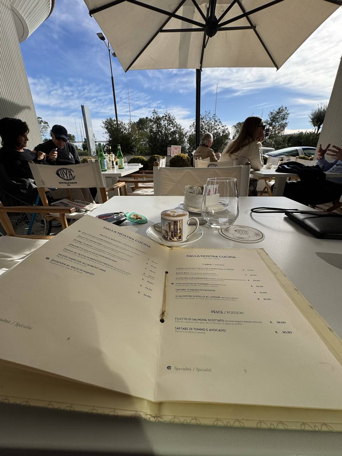Menu at Pasticceria Cova Plage pub & bar, Monaco-Ville
