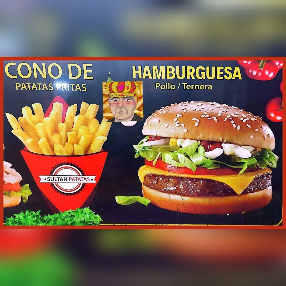Menu at Patatas de Sultan restaurant, Barcelona