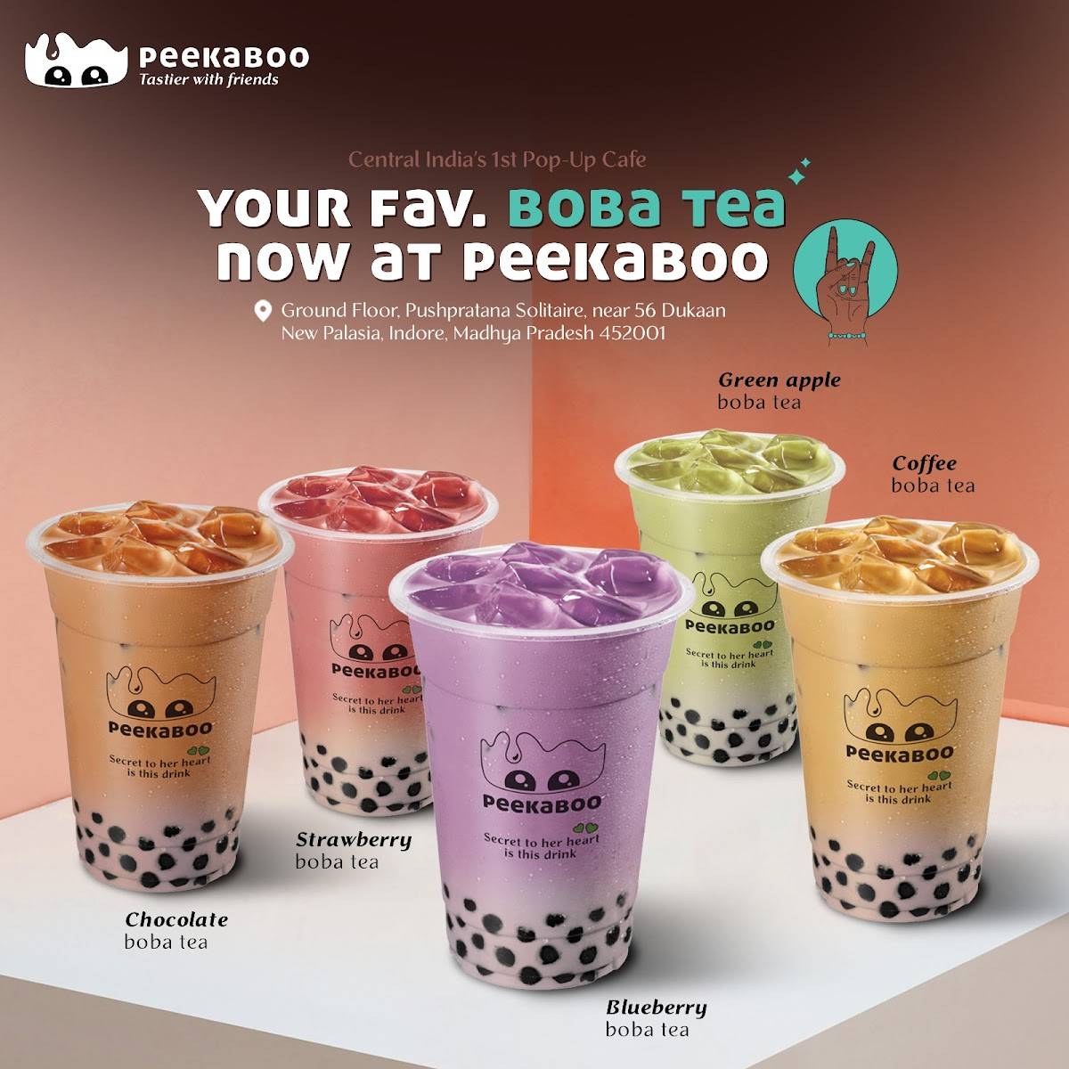 Menu at Peekaboo Cafe Cold Coffee, Bubble Tea, Burger, Indore