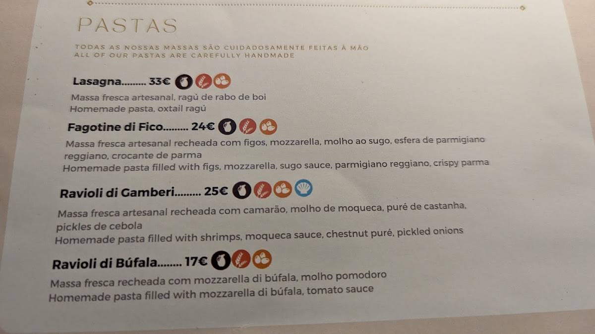 Menu em Penha Longa Mercatto restaurante, Sintra