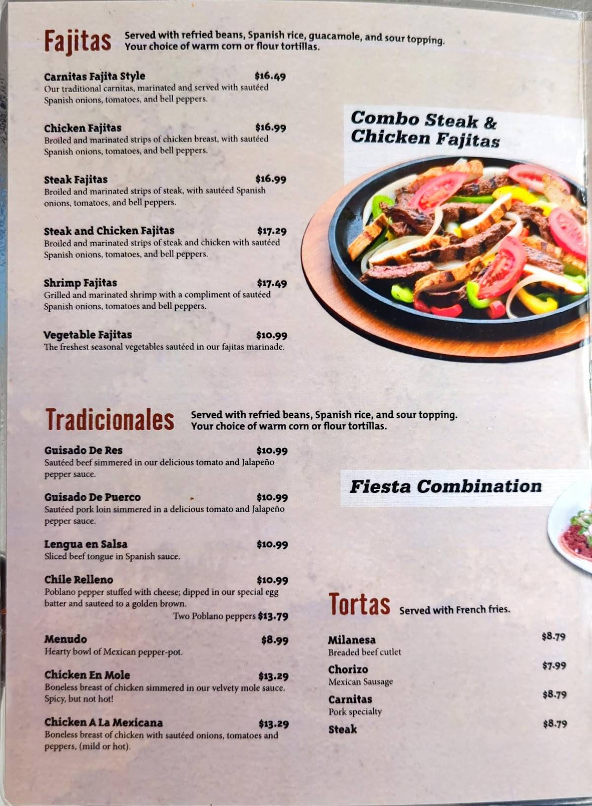 Menu at Pepe's Off Broadway restaurant, Merrillville, 260 84th Dr