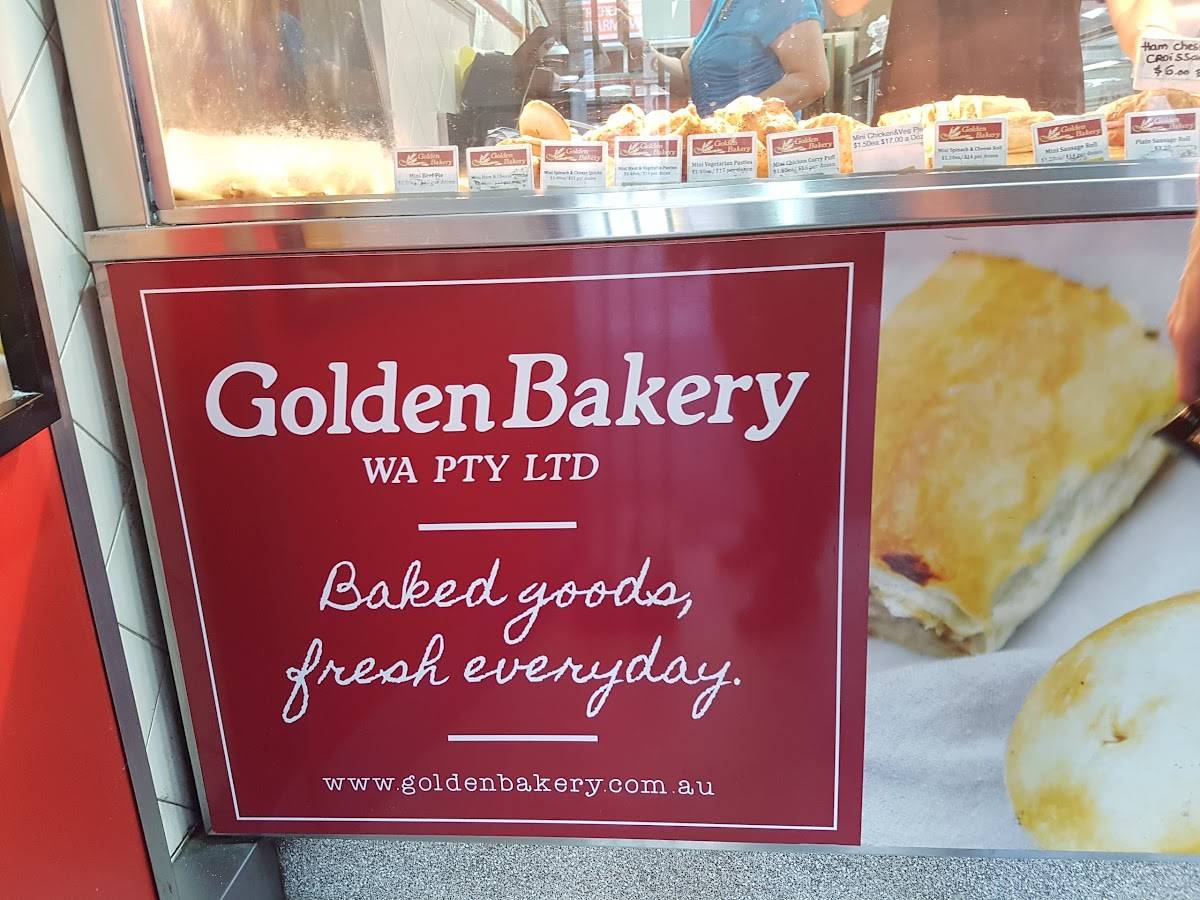 Menu at Golden Bakery, Perth, 5/97 William St