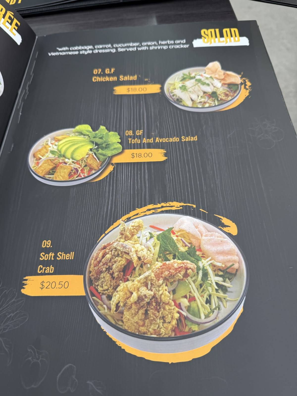 Menu at Pho Master restaurant, Mount Druitt
