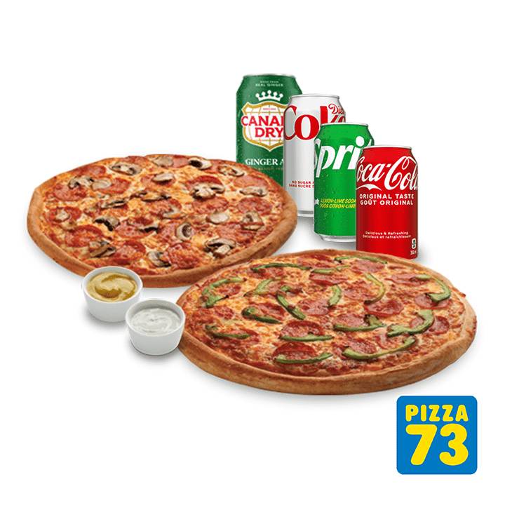 Menu at Pizza 73 pizzeria, Saskatoon, C 8 St E