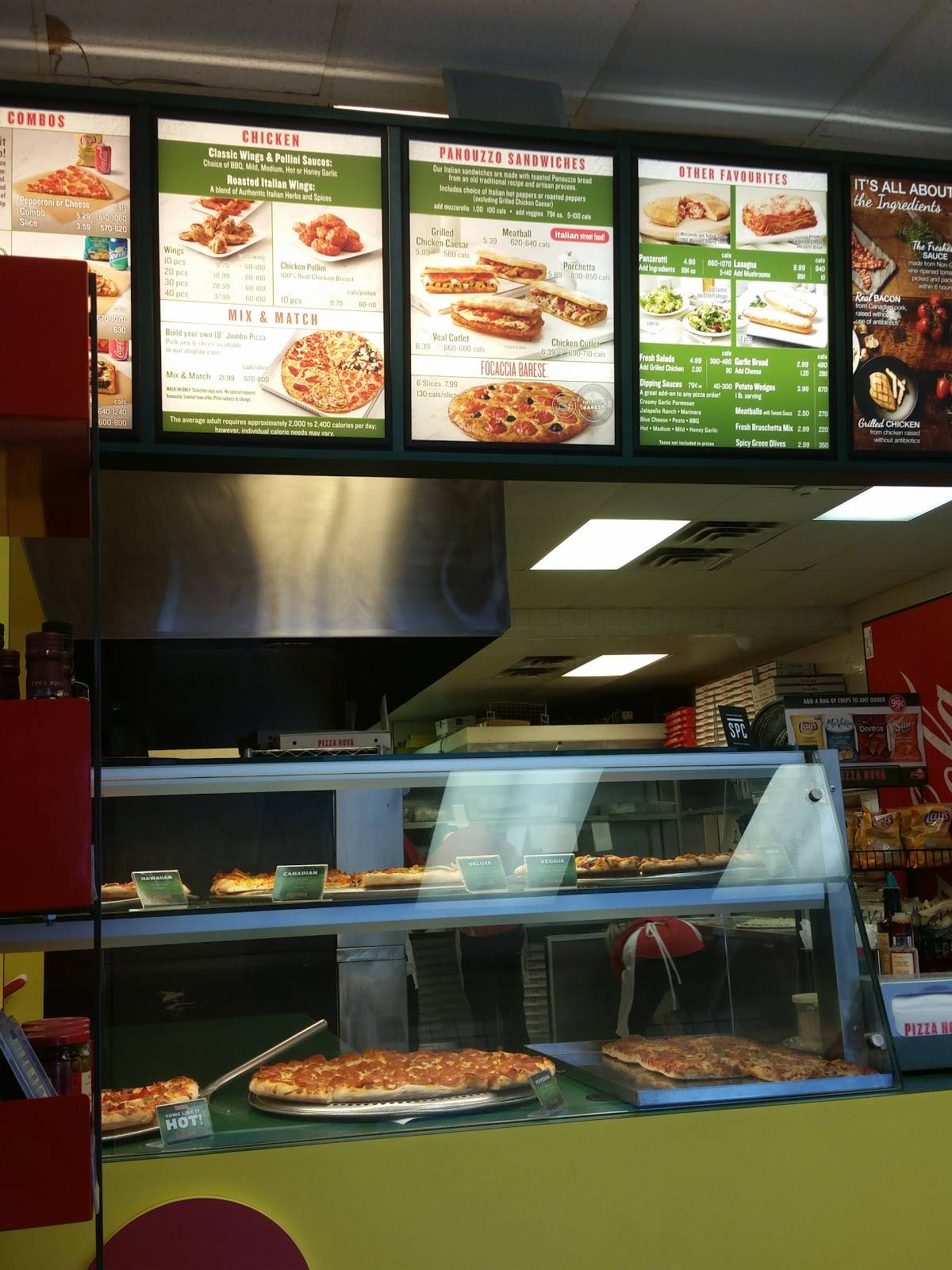 Menu at Pizza Nova pizzeria, Penetanguishene